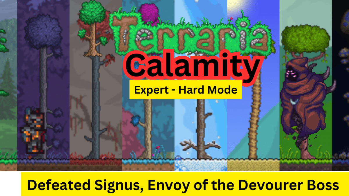 Terraria Calamity Gameplay Highlights – Defeated Signus, Envoy of the ...