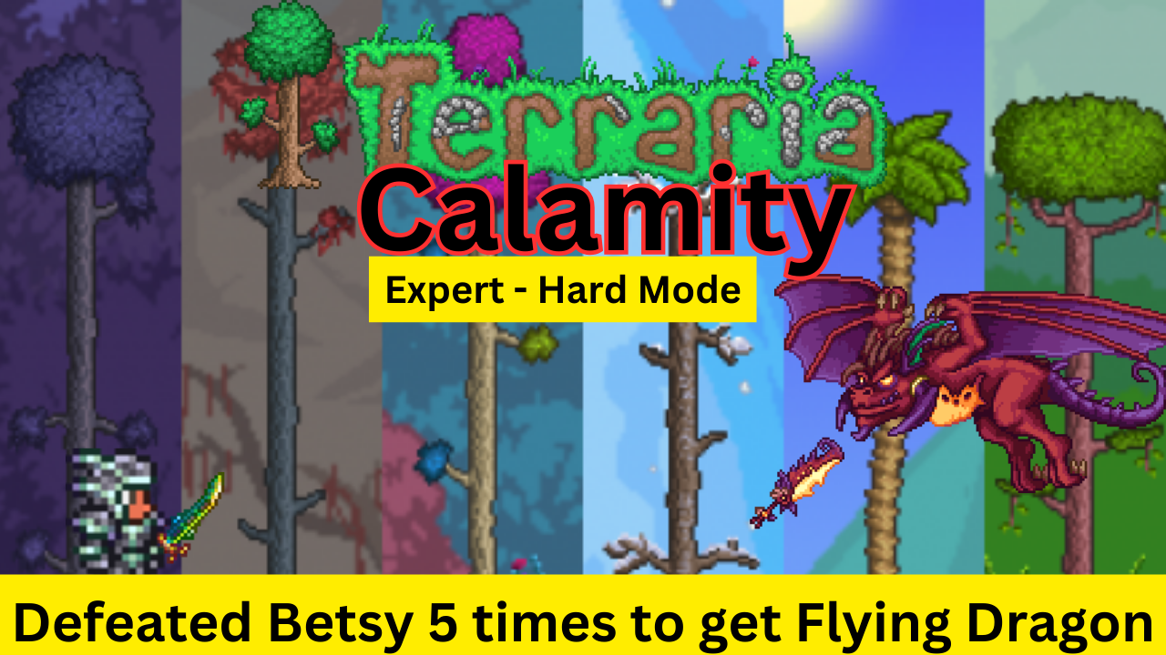 Terraria Calamity #Shorts – Getting Flying Dragon Sword from Betsy ...