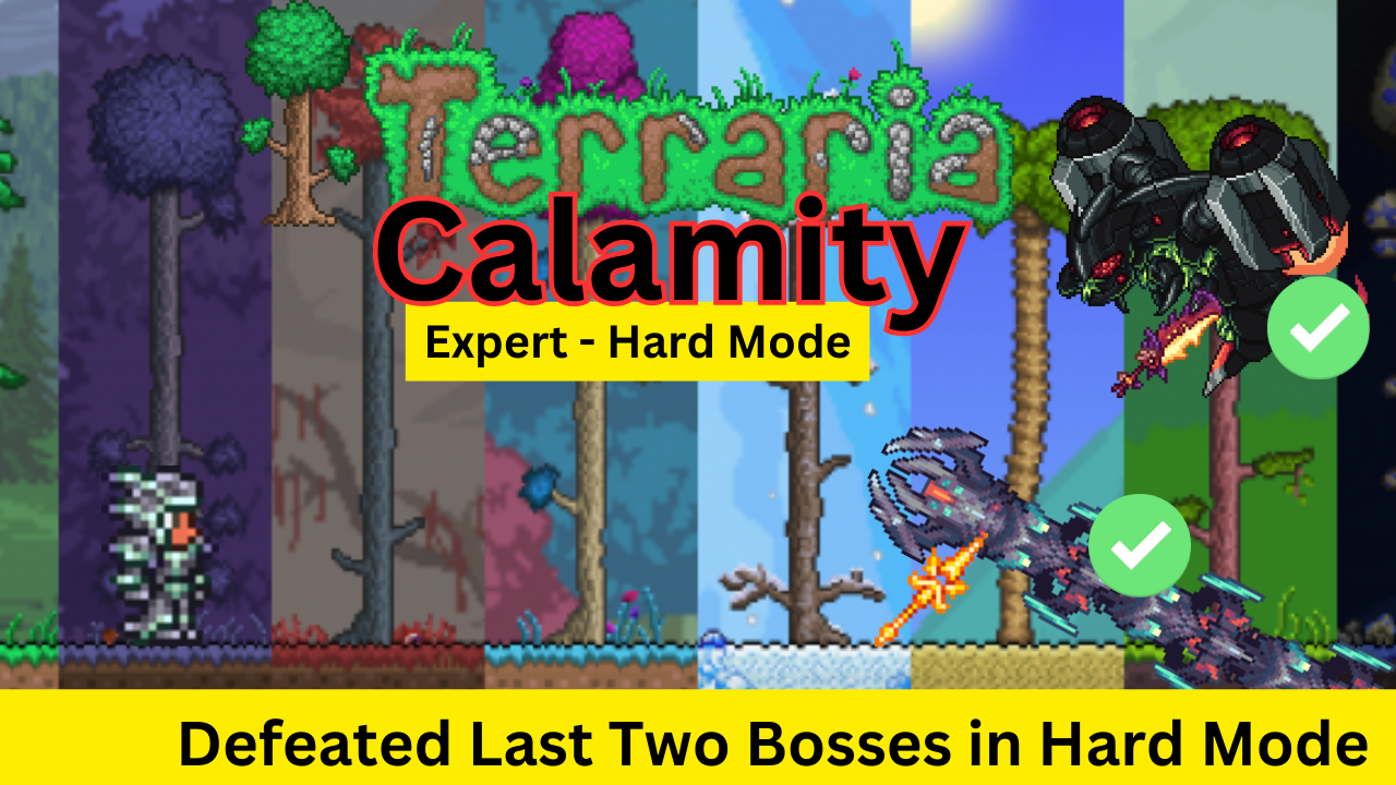 #terraria #calamity Gameplay Highlights – Defeated Last Two Bosses in ...
