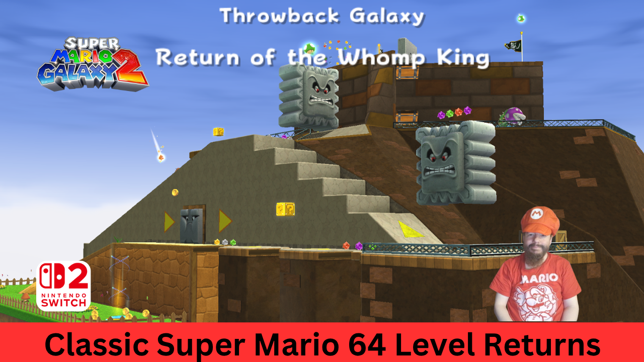 Super Mario Galaxy 2 – Classic Super Mario 64 Level Returns (Whomp King ...